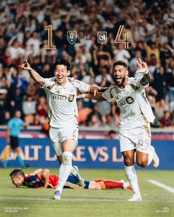 '손흥민 MLS 첫 해트트릭' LAFC, 솔트레이크전 4-1 승